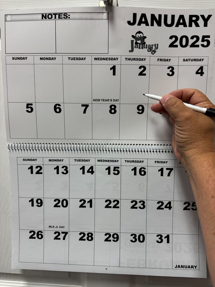 Extra Large Print 2025 Jumbo Calendar Great and 50 similar items
