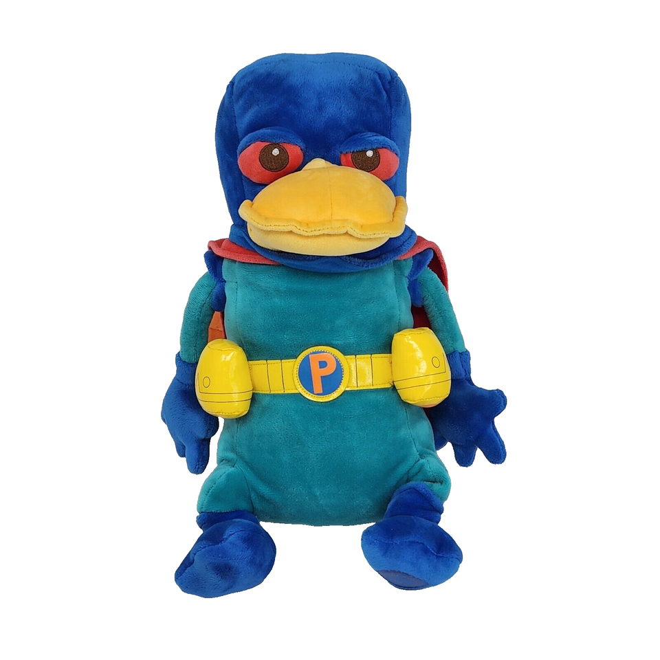 DISNEY STORE PERRY THE PLATYPUS MISSION MARVEL SUPERHERO STUFFED ANIMAL ...