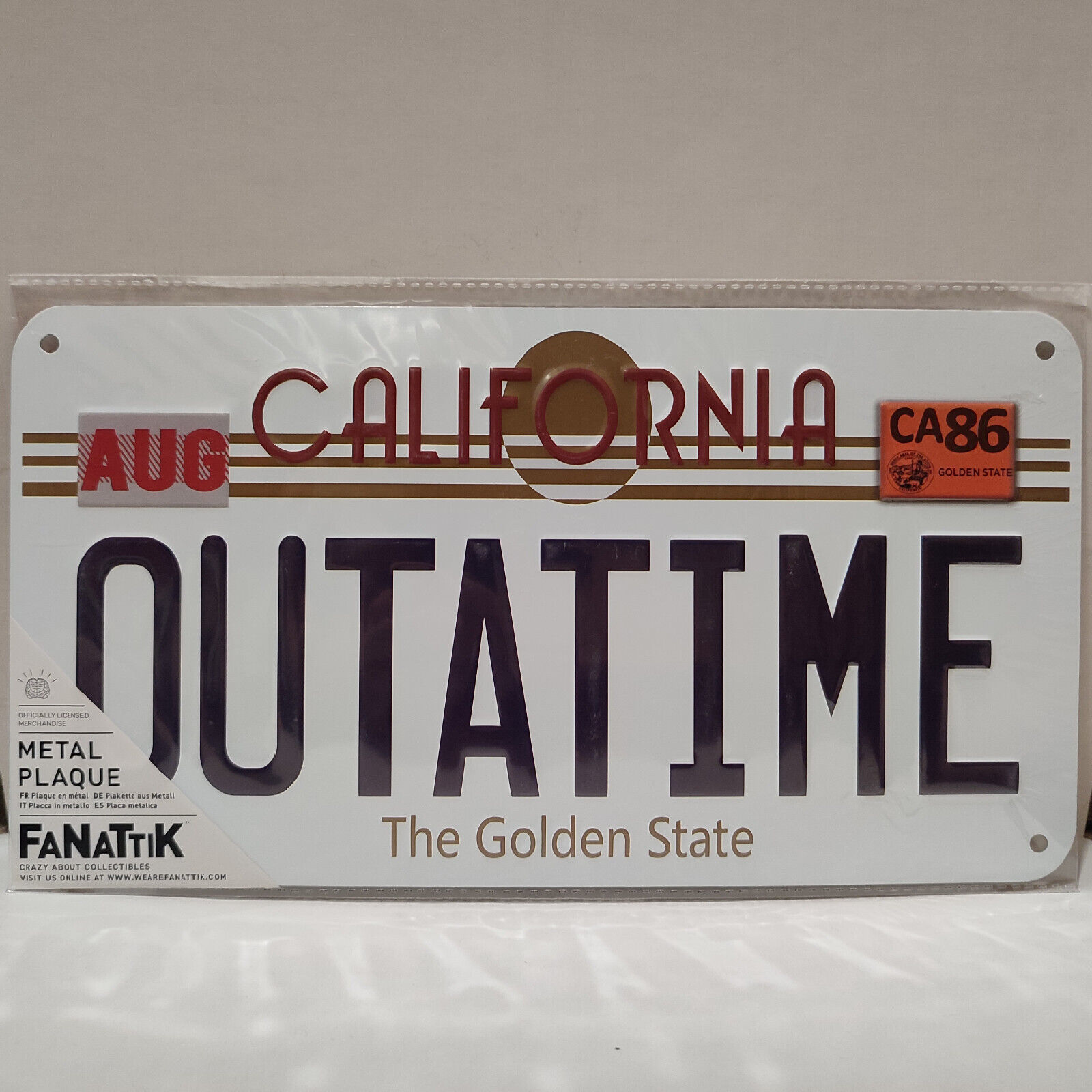 Back To The Future License Plate Metal Plaque Sign Official Collectible ...