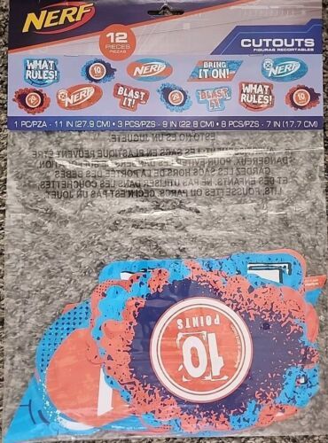 Nerf Football Cutouts Value Pack Assorted Party Decorations 12pc 2018 ...