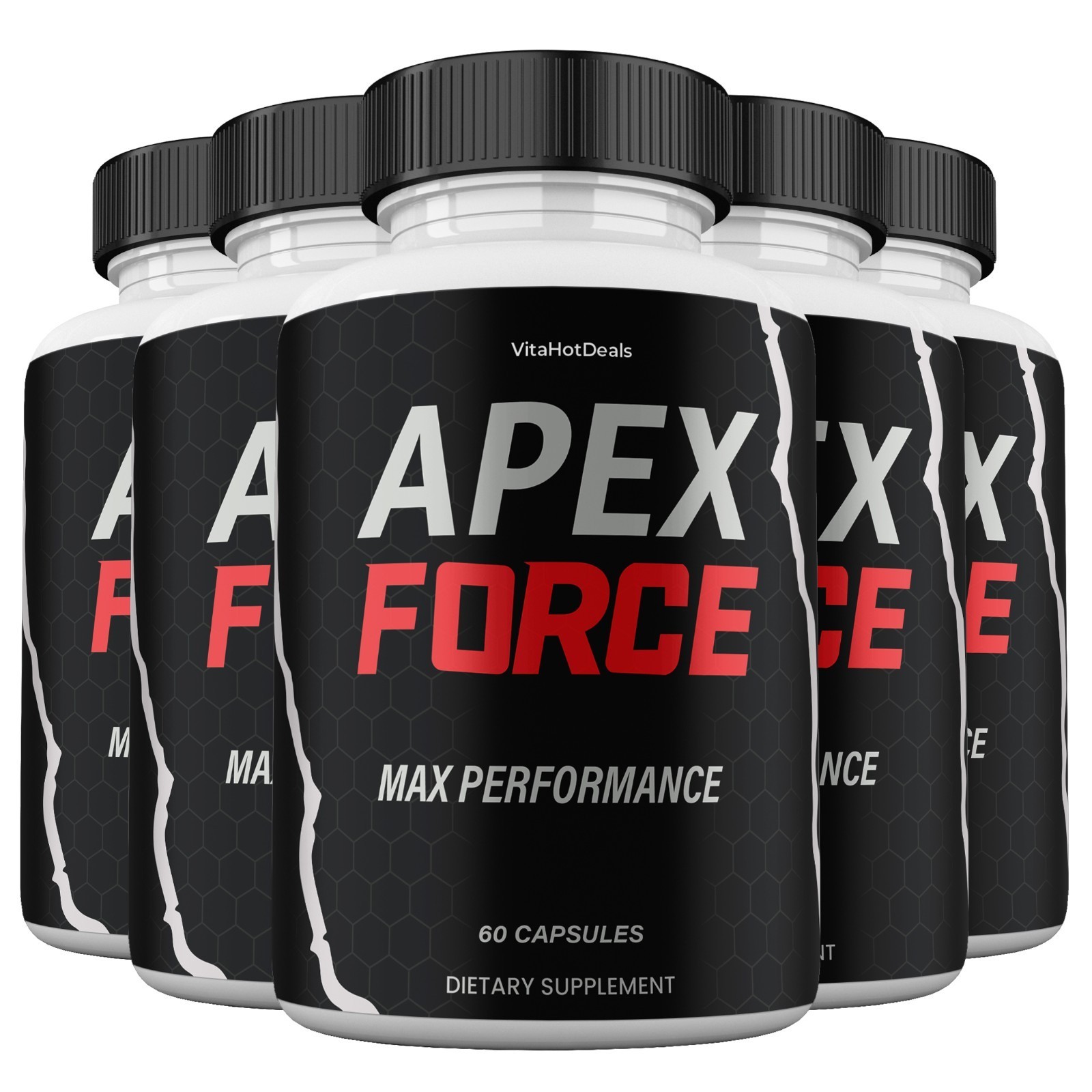 Apex Force Capsules, Max Strength, ApexForce Supplement (5 Pack ...