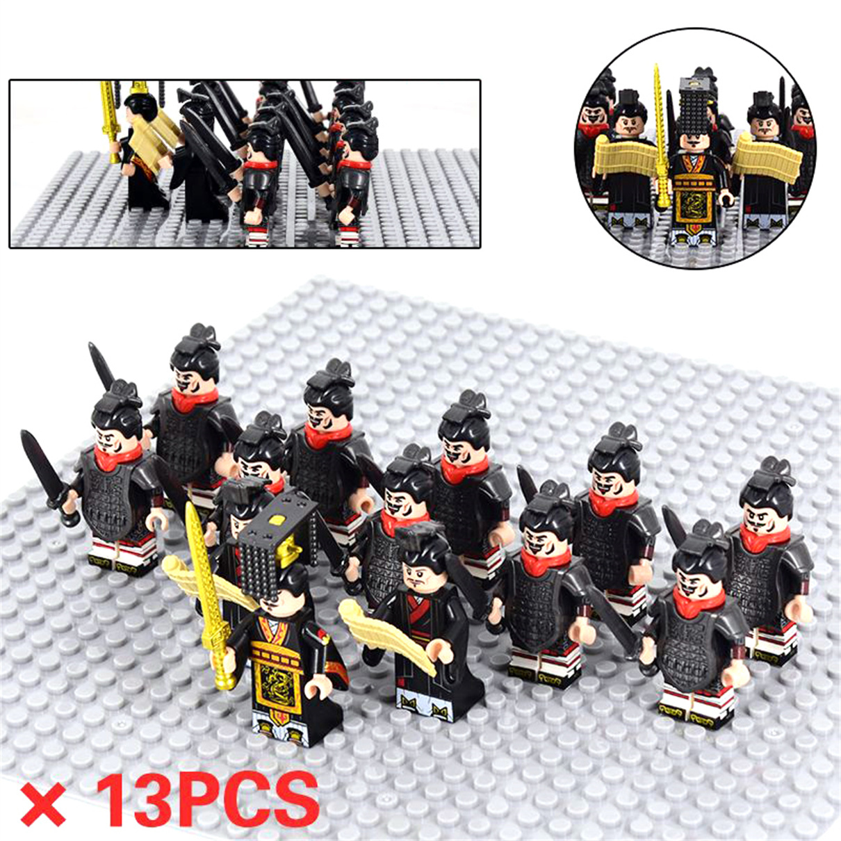 Qin Dynasty Minifigure Toy Set – 13PCS Emperor & Imperial Guards ...