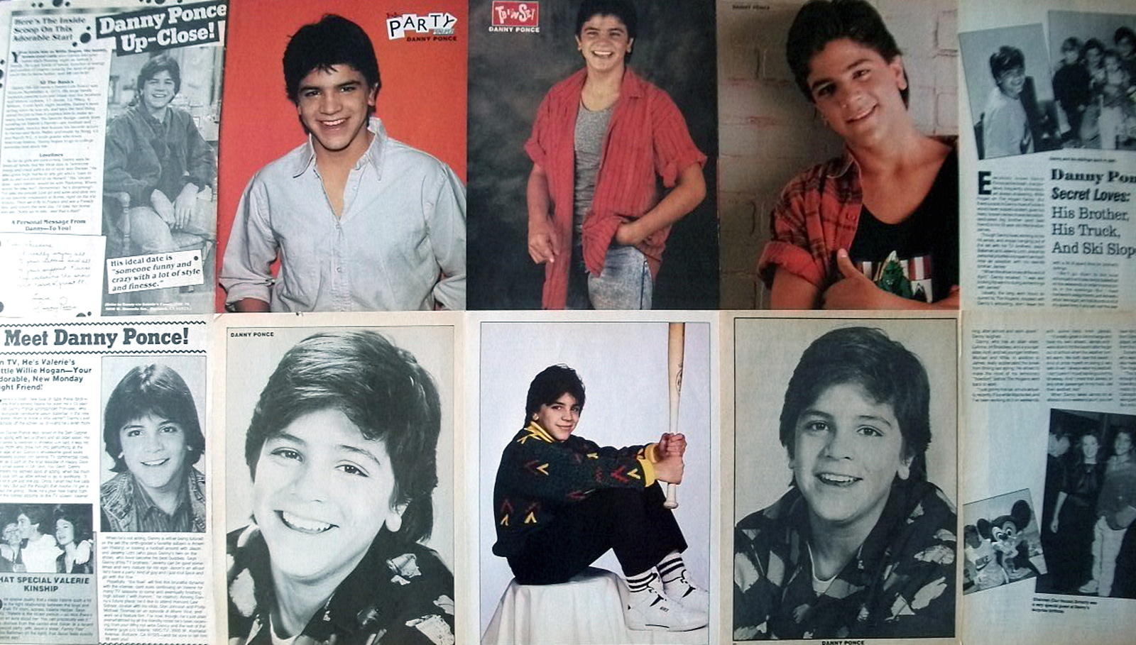 DANNY PONCE ~ (29) Color and B&W Clippings, Articles, PIN-UPS from 1987 ...