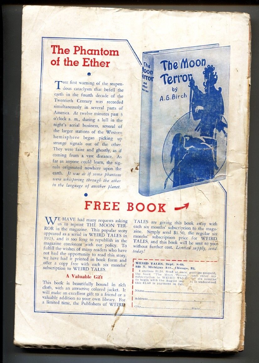 Weird Tales July 1935- Brundage cover- Avenger from Atlantis-Pulp ...