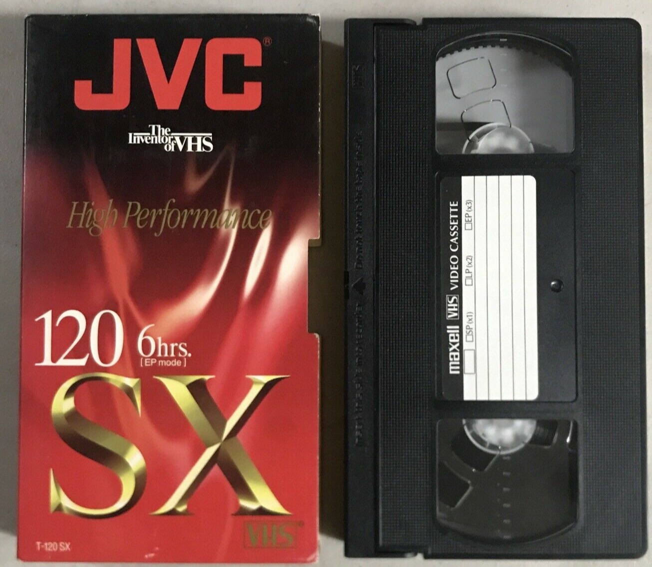 JVC T120 SX High Performance VHS SX 120 Used Tape - TV, Video & Audio ...