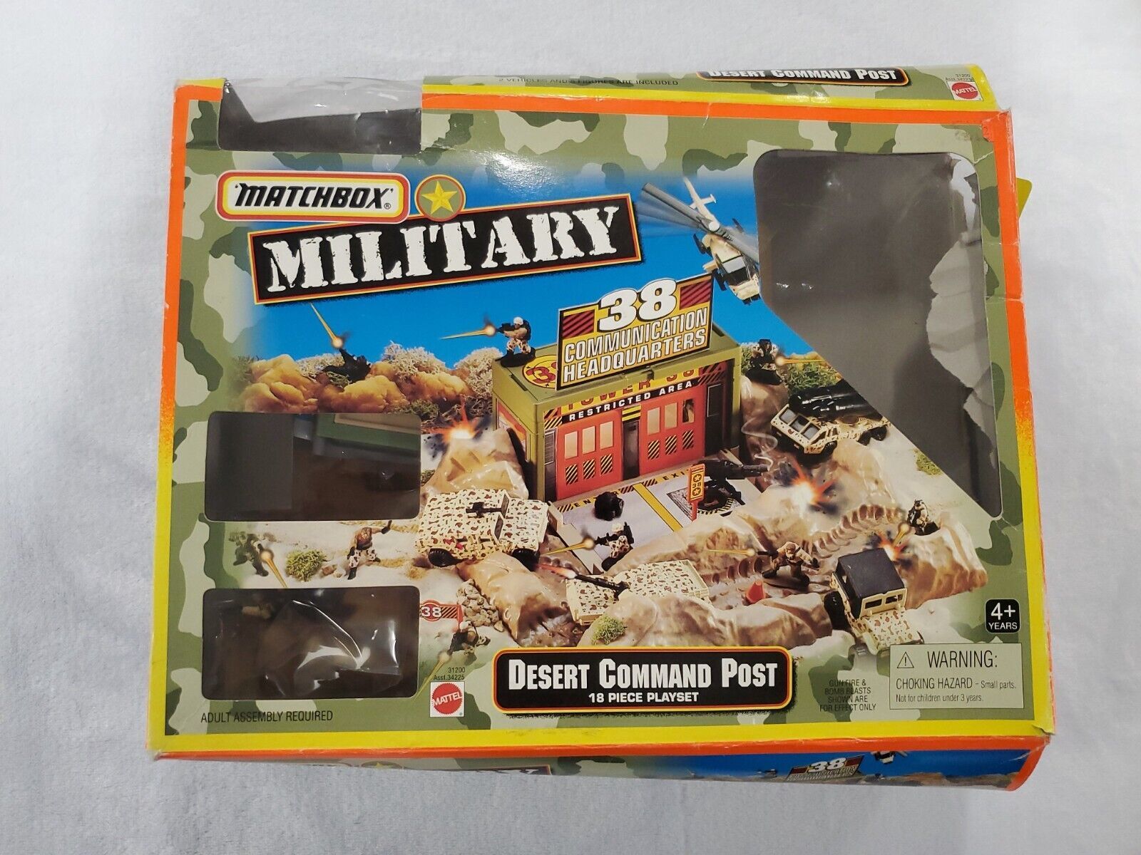 VINTAGE 1996 Matchbox Military Desert Command Post Playset - Play Sets