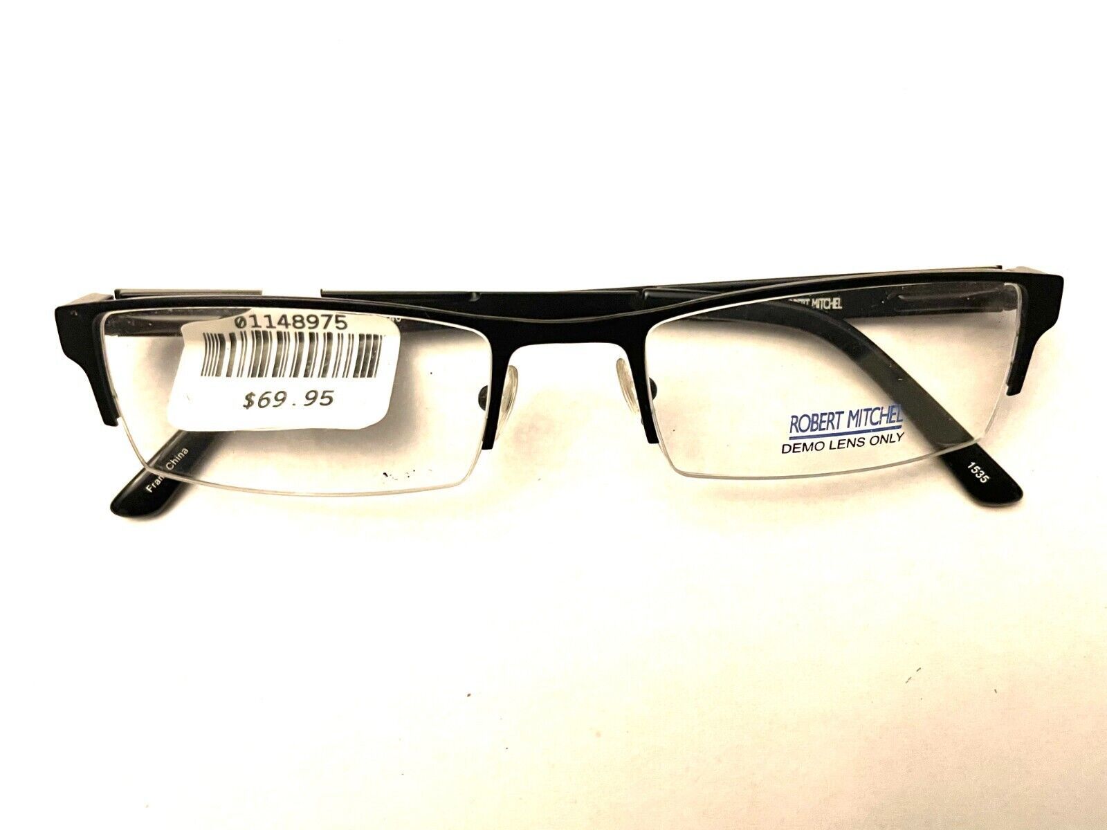 Robert Mitchel Eyeglasses Frames RM900 GM Half Rim Rectangular 52-19 ...