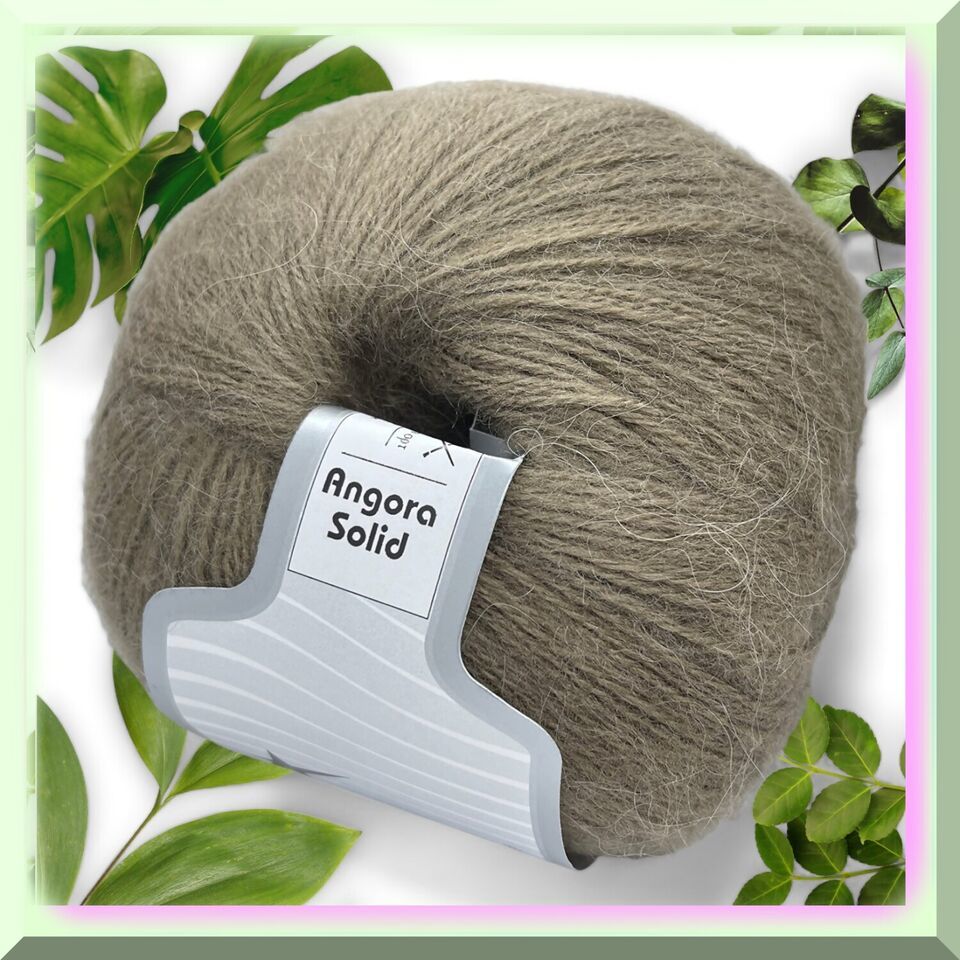 Coyote Brown LuxeBlend Angora Yarn - Soft, and similar items