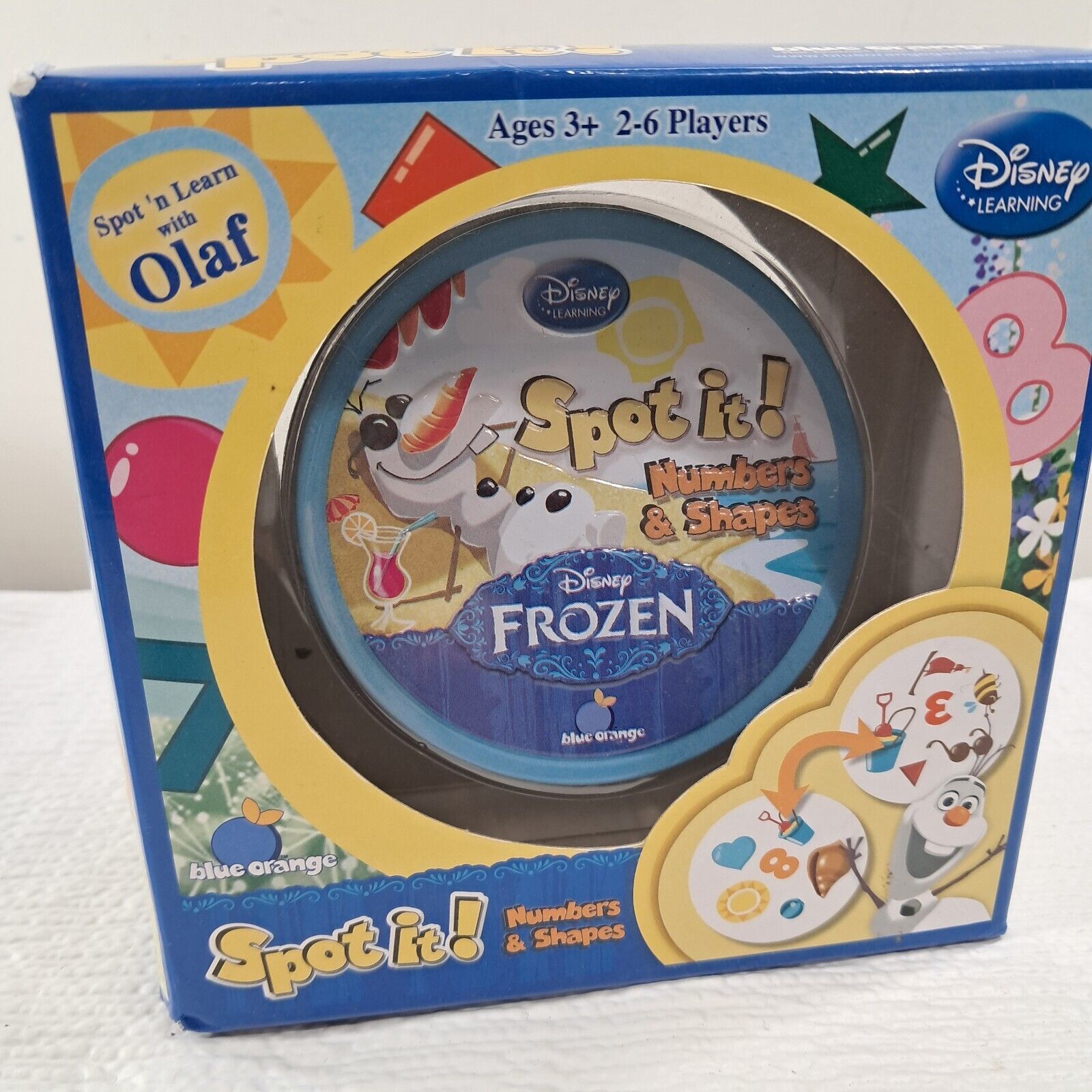 NEW Spot It Disney Frozen Olaf Card game Family Match Numbers Shapes ...