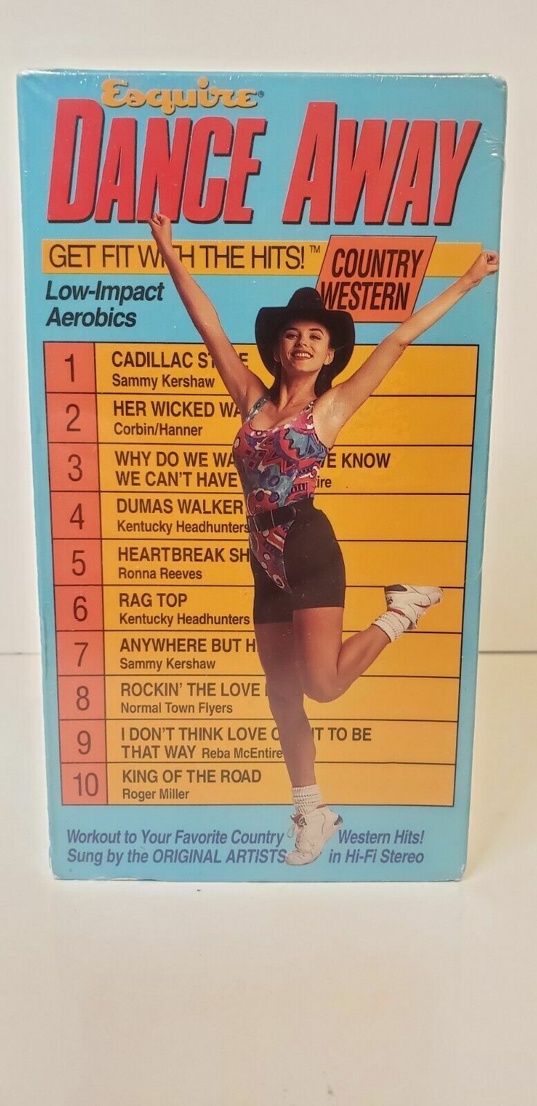 VHS Esquire Dance Away Get Fit W/ the Hits Country Western VHS Sealed New - VHS Tapes