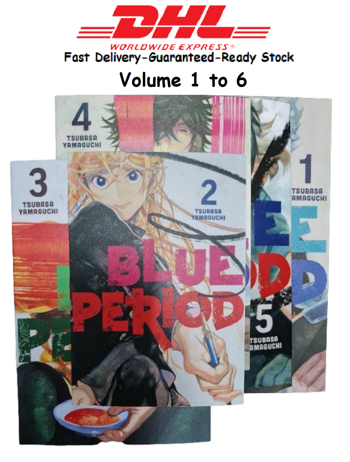 Blue Period Tsubasa Yamaguchi Manga English Version Comic Volume 1 To 6 ...