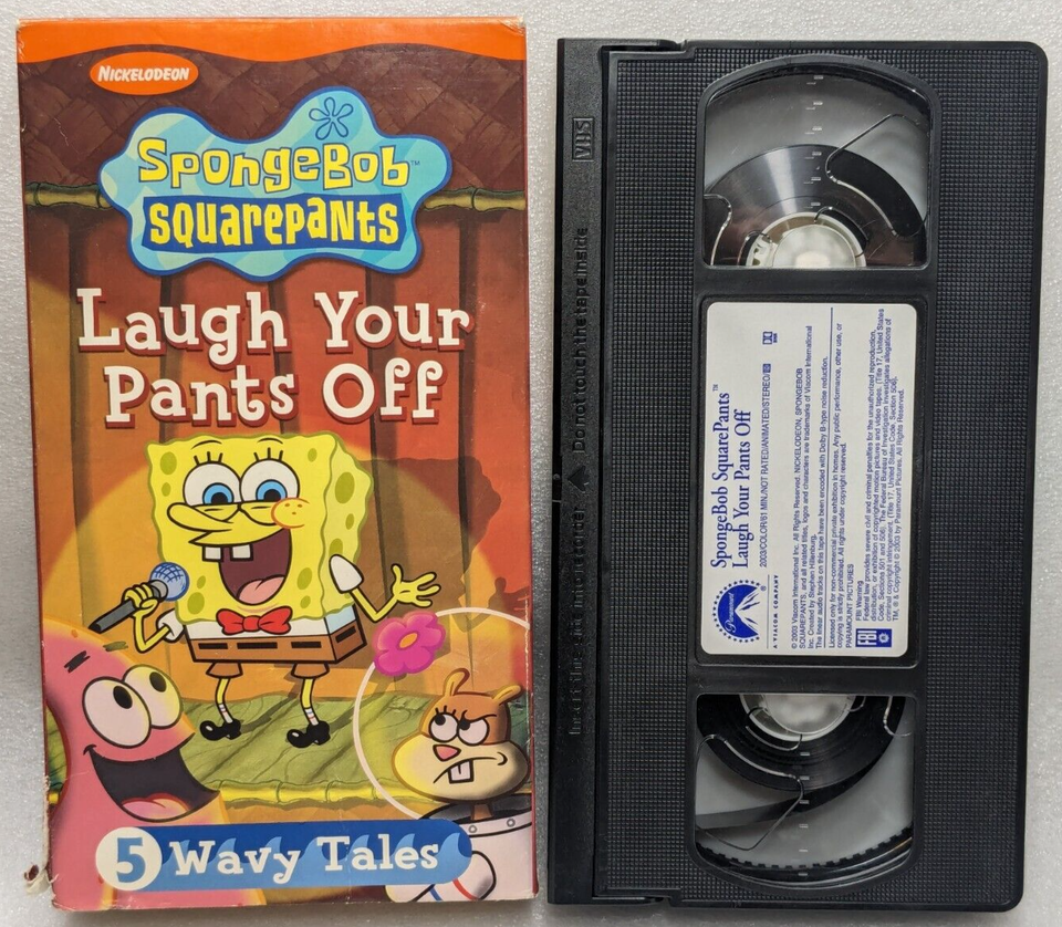 Spongebob Squarepants Laugh Your Pants Off 5 Wavy Tales (VHS, 2003 ...