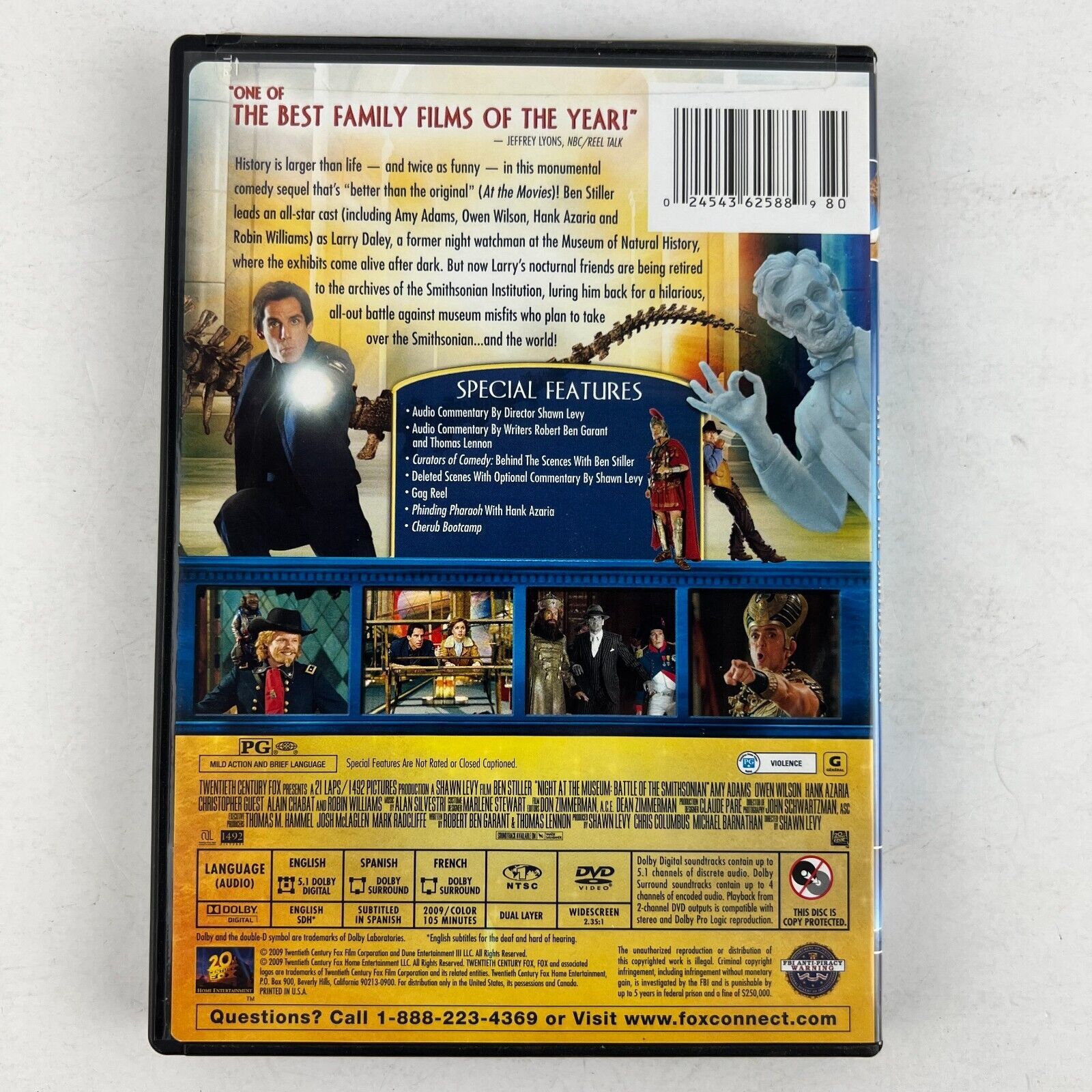 Night at the Museum: Battle of the Smithsonian DVD Amy Adams, Ben ...