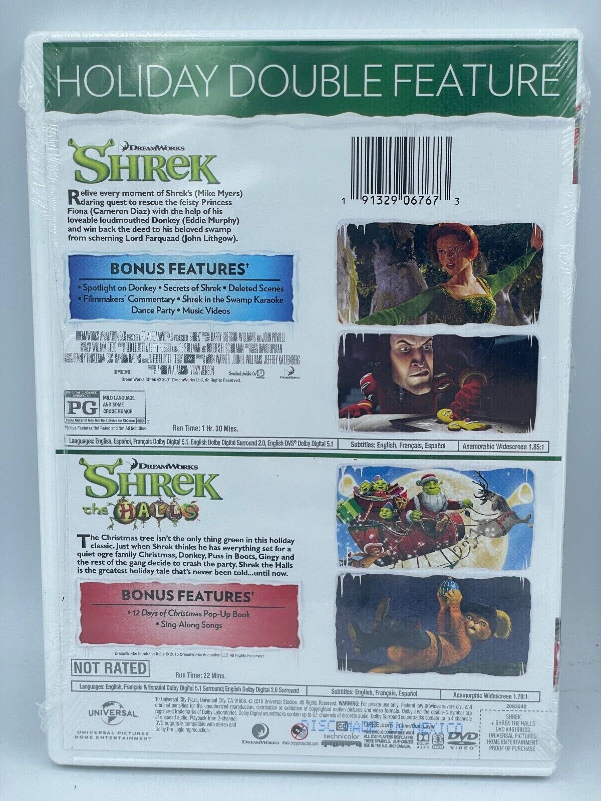 Dreamworks Holiday Double Feature DVD Lot and similar items