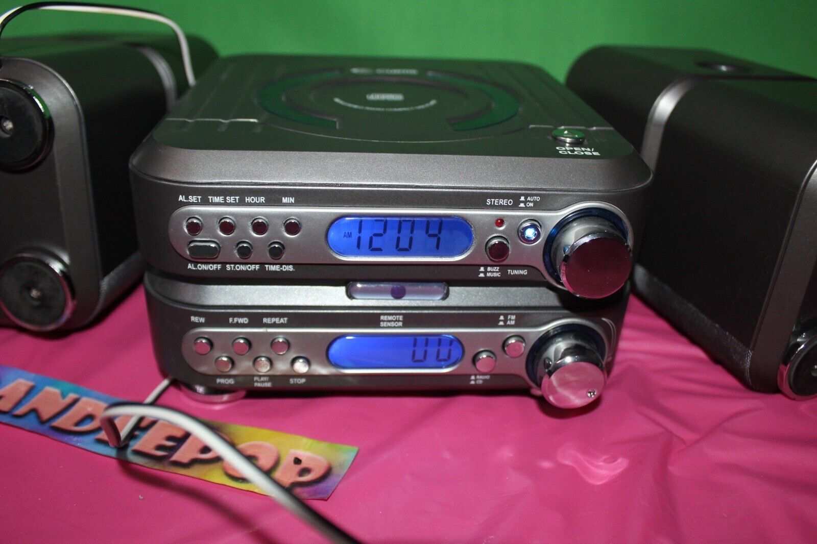 Curtis Digital CD Radio Compact Stereo System With Remote And Speakers ...