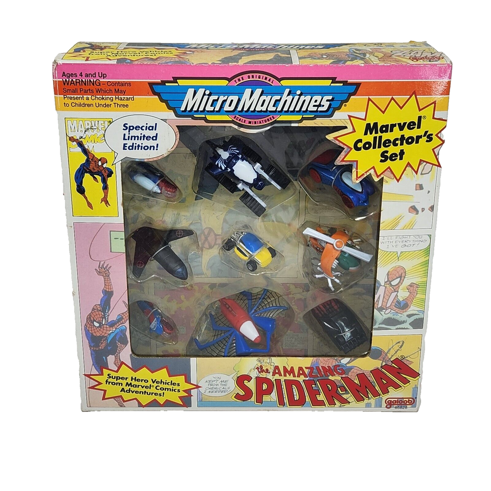 VINTAGE 1993 MICRO MACHINES MARVEL SPIDER-MAN COLLECTORS SET GALOOB NEW ...
