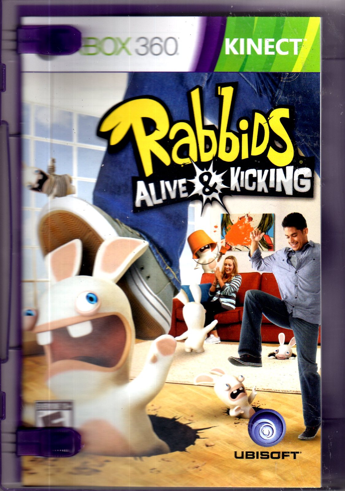 XBox 360 (KINECT) Rabbids Alive & Kicking - Video Games