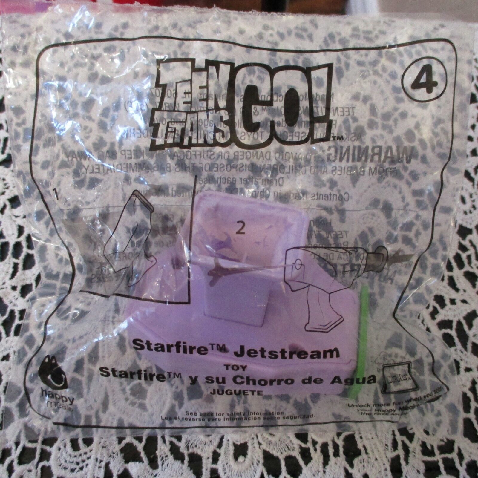 McDonald's Teen Titans Go! Starfire Jetstream #4 2019 Open Bag - Fast Food