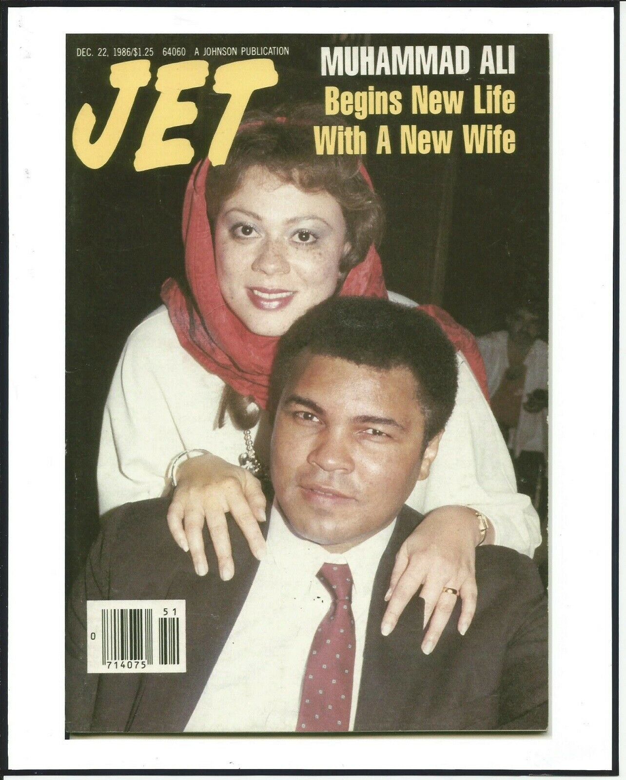 1986 December Issue of JET Magazine With MUHAMMAD ALI - 8" x 10" Photo ...