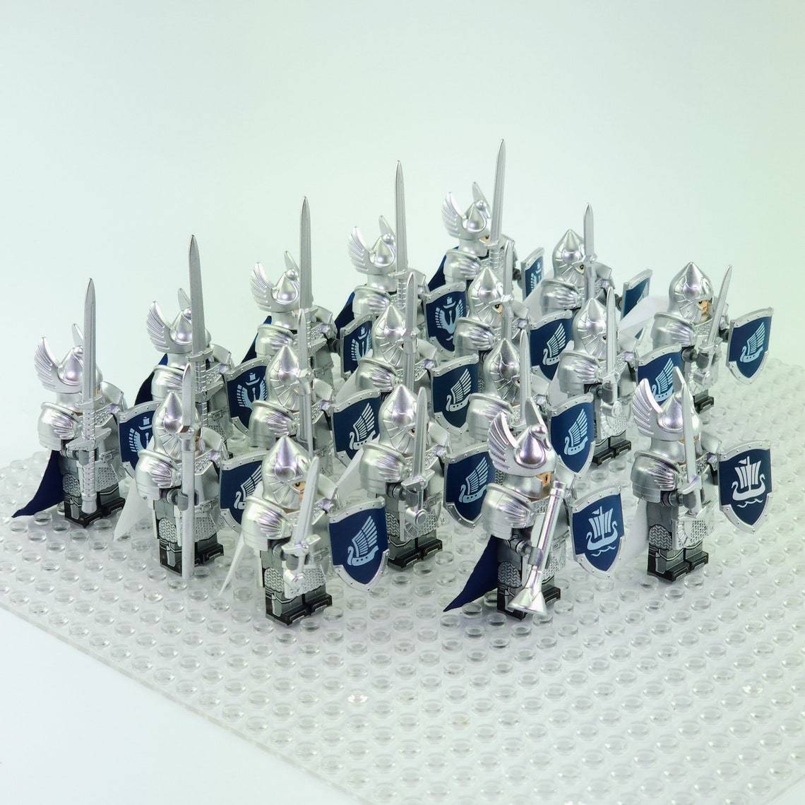 17pcs Lord Of The Rings Gondor Dol Amroth army Soldiers of Numenor ...