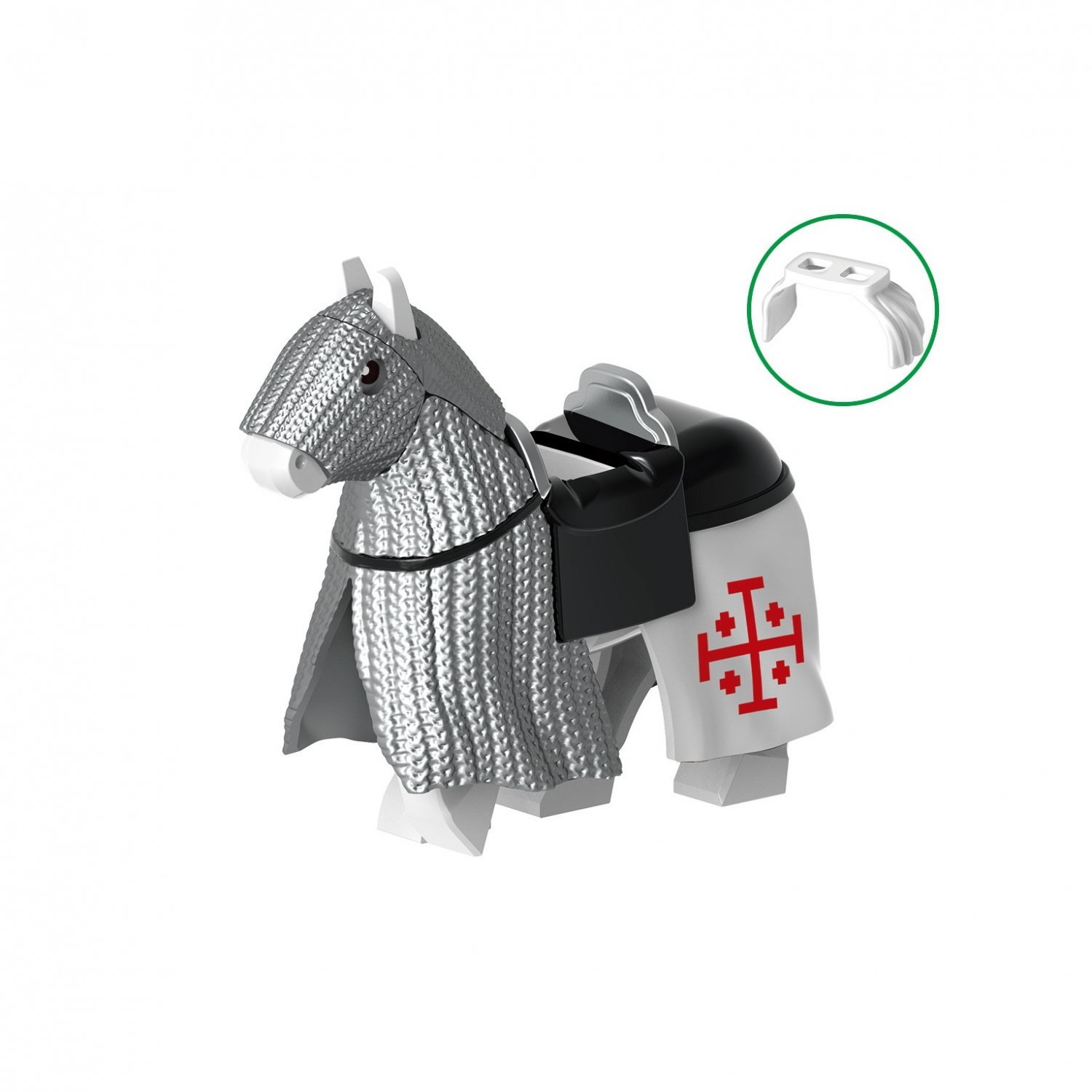 Holy Sepulchre War Horse Minifigures Medieval Knight Horse Toy ...