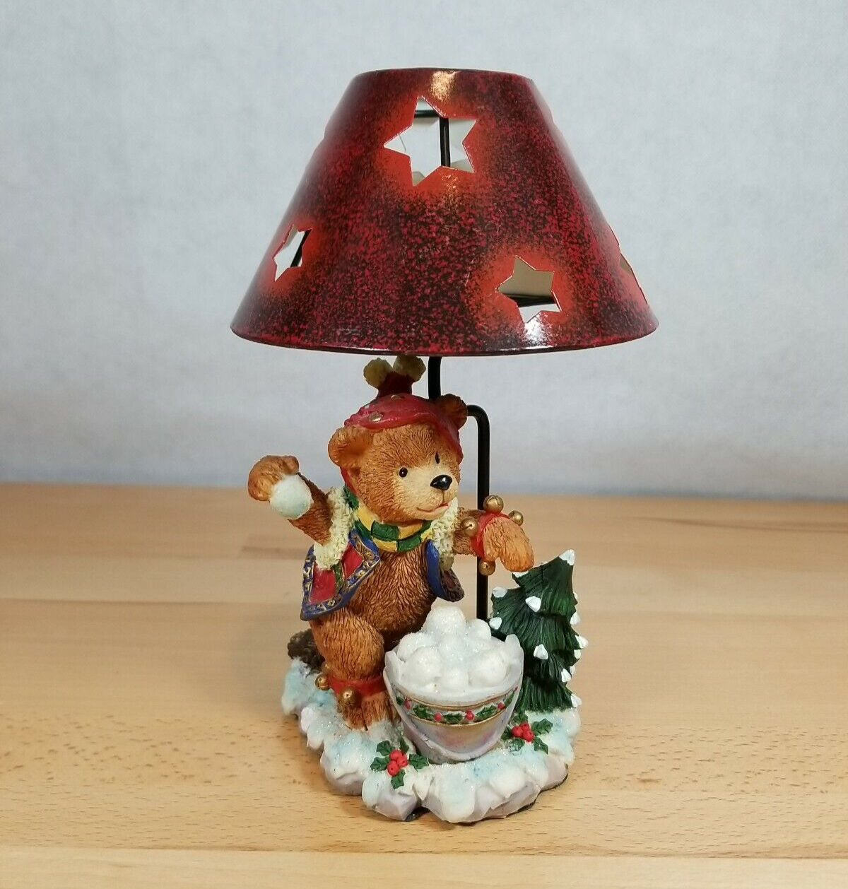 Winter Bear Snowball Fight Candle Holder and 50 similar items
