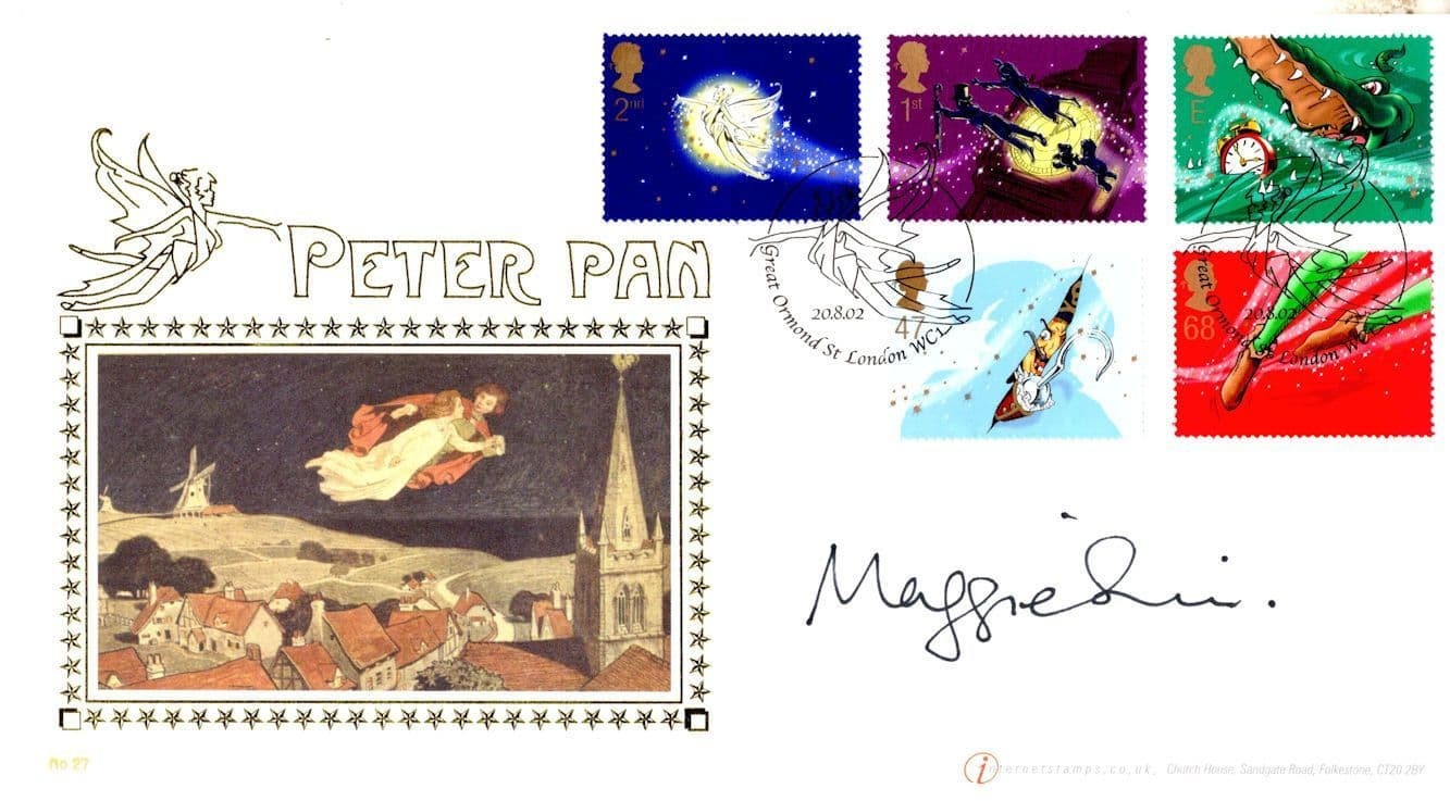 Maggie Smith Historic Actress Peter Pan RARE Hand Signed FDC ...