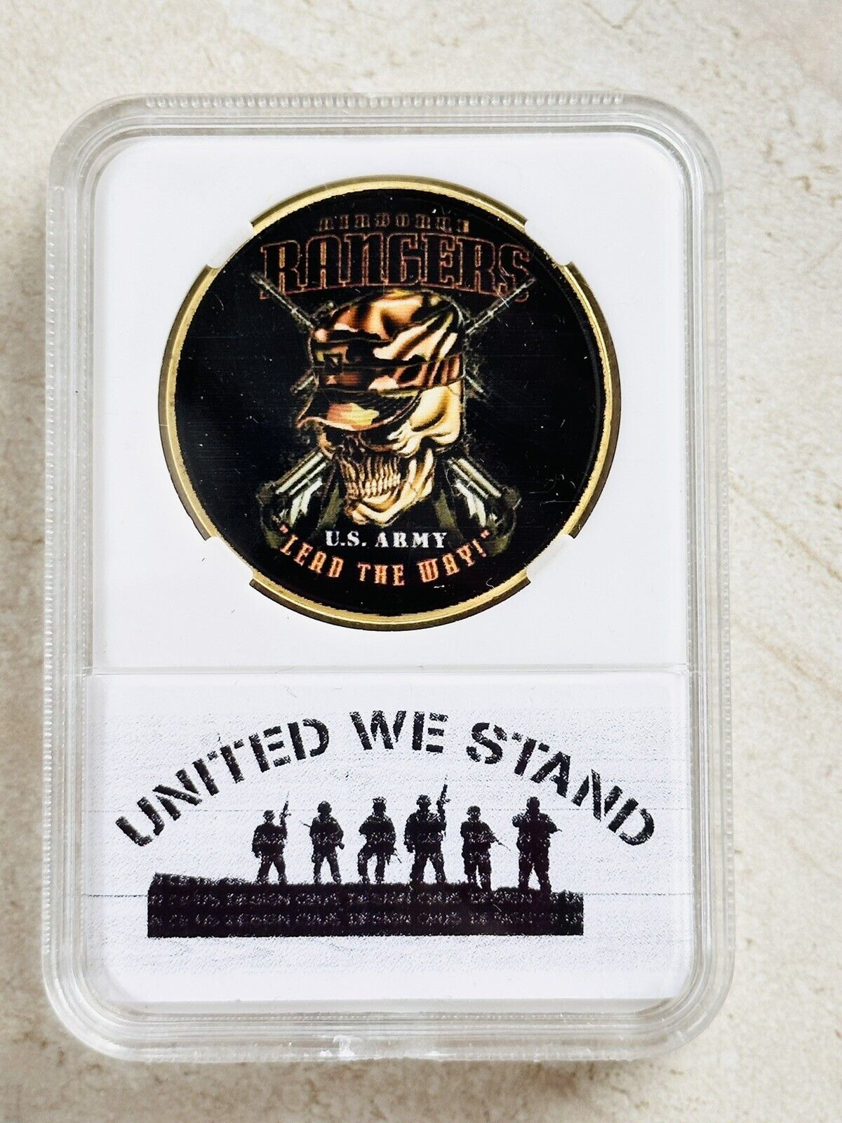 RANGERS Challenge Coin -US Army Rangers Lead The Way-w/ Case - Current ...