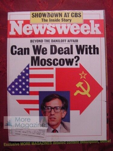 NEWSWEEK September 22 1986 Sept Sep 86 AIDS CBS NICHOLAS DANILOFF DICK ...
