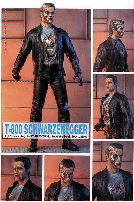 TERMINATOR Arnold Schwarzenegger 1/6 DIY Vinyl Model Kit Figure ...