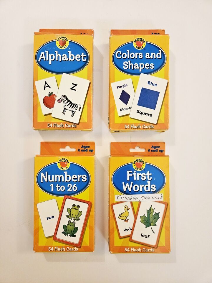4 Pack Brighter Child Flash Cards Age 4+ and 50 similar items