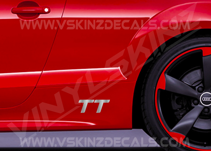 Audi TT Logo Premium Cast Skirt Decals Kit Stickers S-line TTS TTRS ...