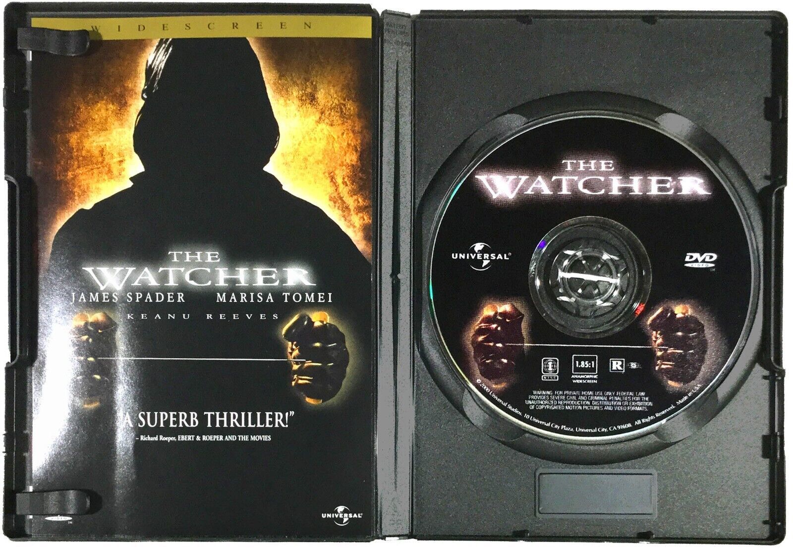 The Watcher (DVD, 2000, Widescreen) Keanu Reeves Marisa Tomei James ...