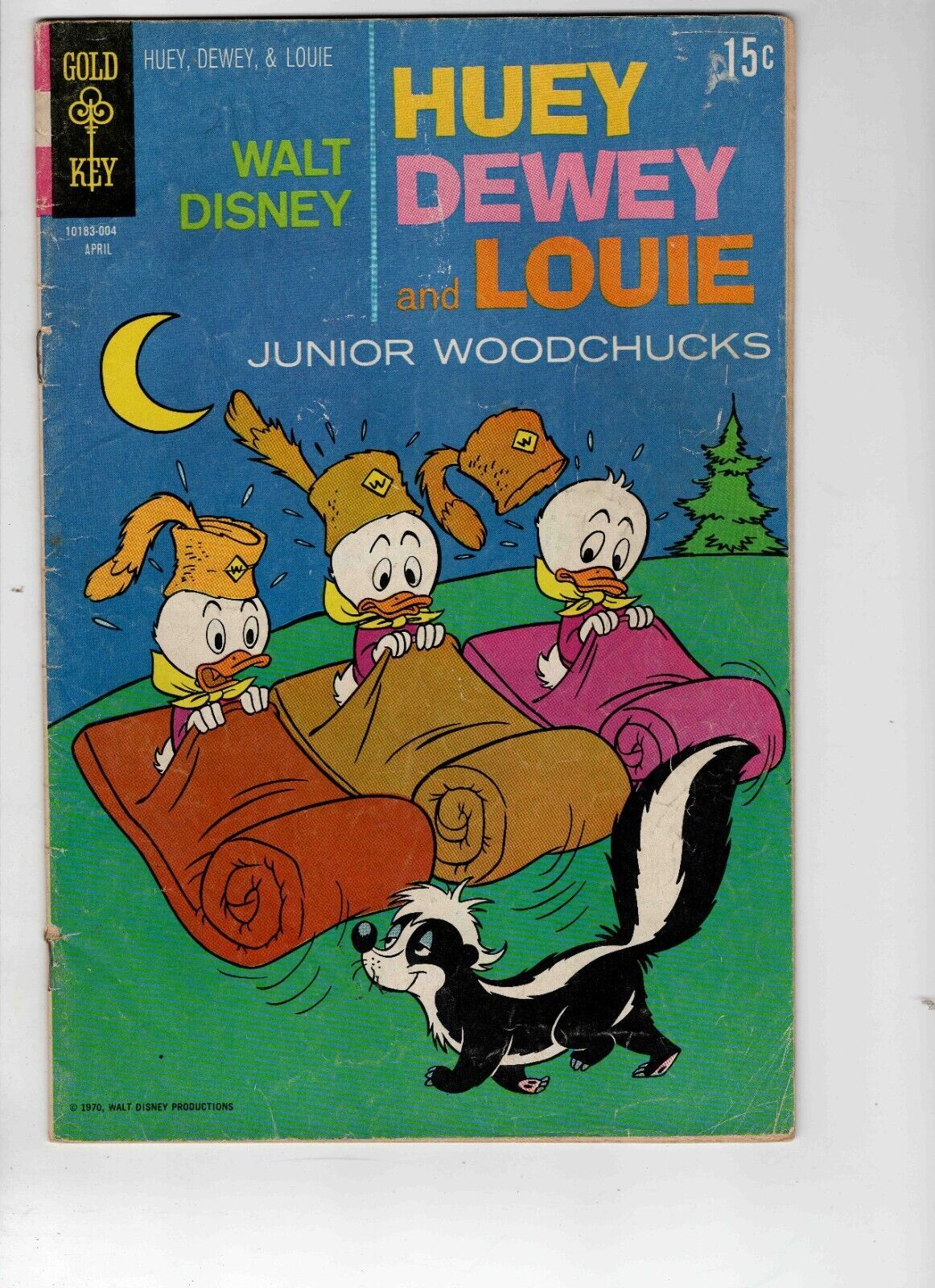 Walt Disney Huey Dewey Louie Junior Woodchucks #5 VINTAGE 1970 Gold Key ...