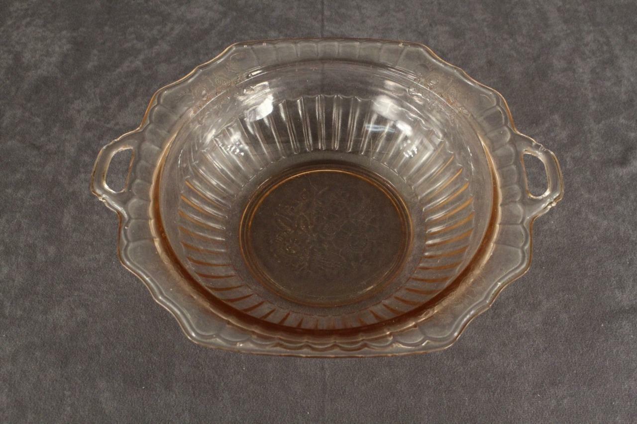 Vintage Anchor Hocking Glass PINK Depression MAYFAIR Pattern 10 ...
