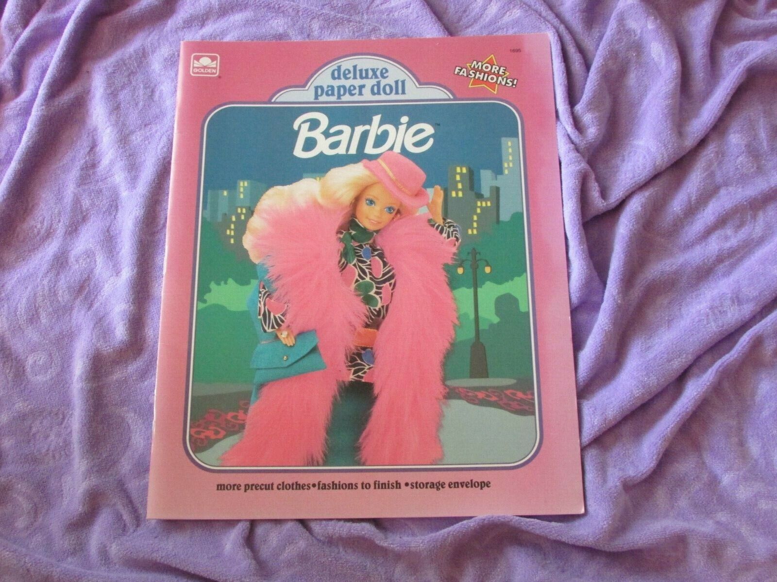 BARBIE PAPER DOLL punch out & color Golden Book 1991 not used (books ...