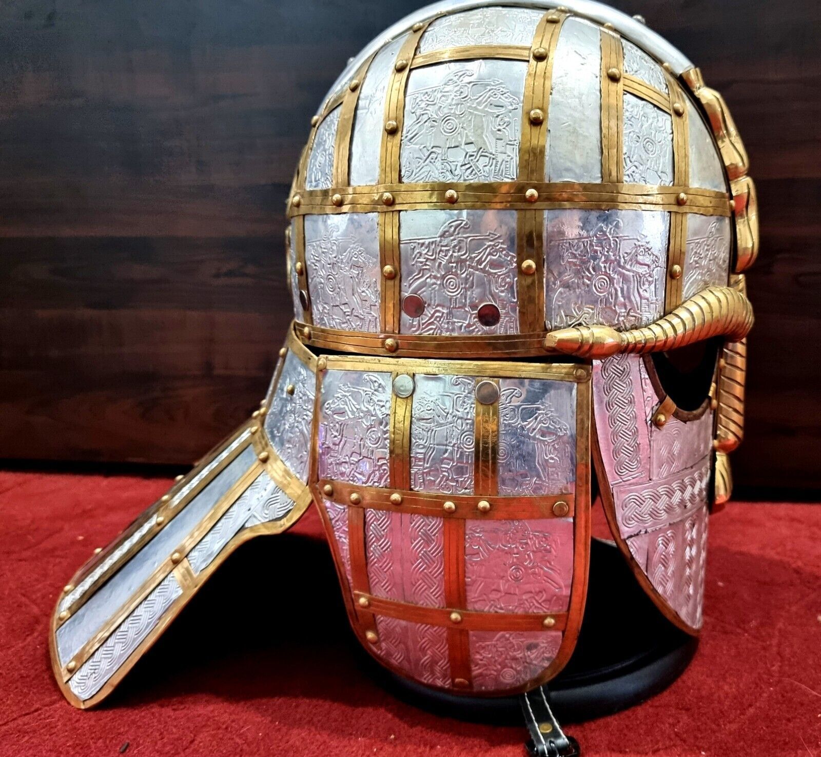 Medieval Sutton Hoo Warriors Helmet Viking Vendel Helmet - Armor & Shields