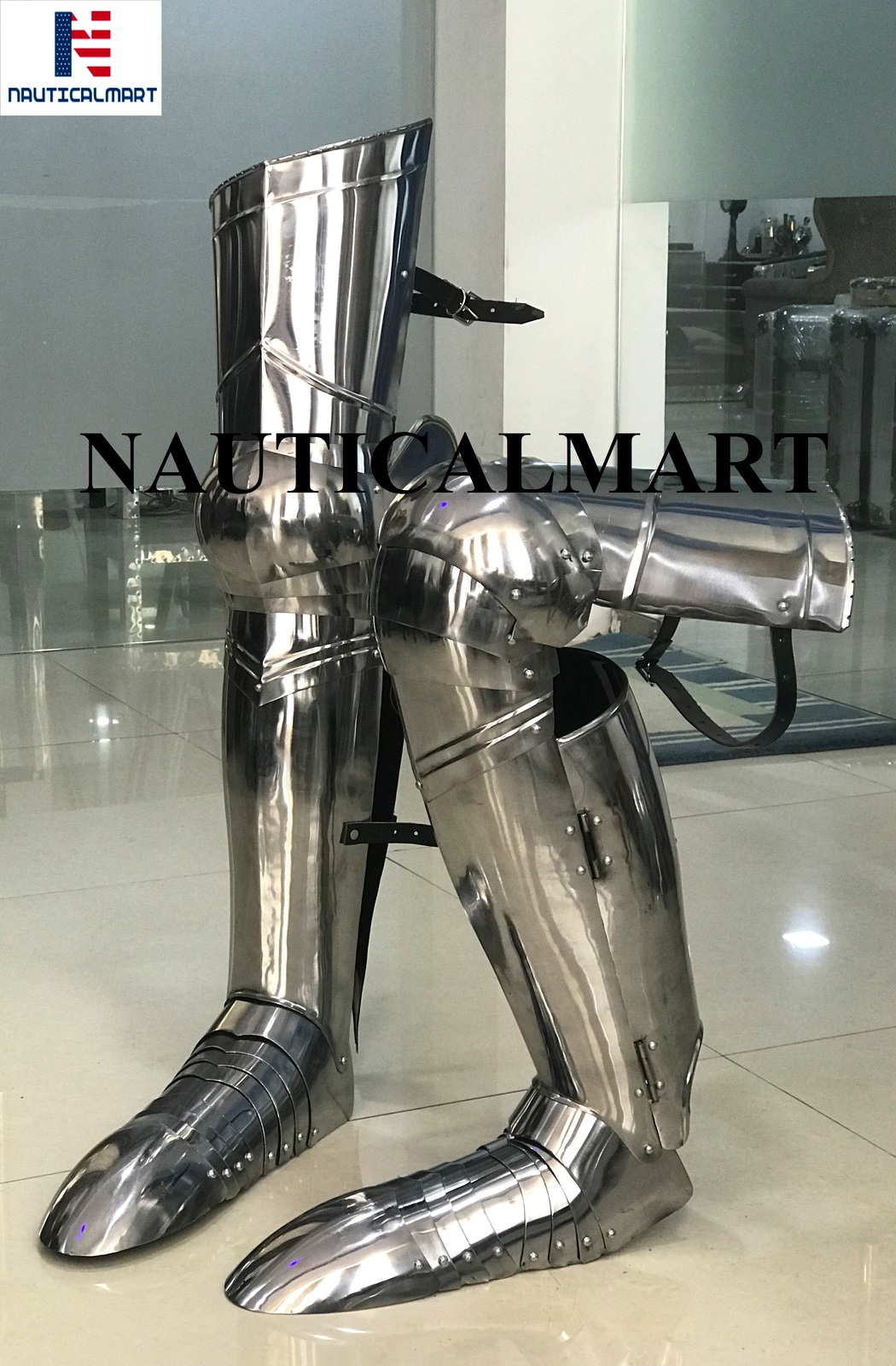 Leg Guards Leg Armor, Gothic Upper Leg- Knees and Greaves Sabaton SCA ...