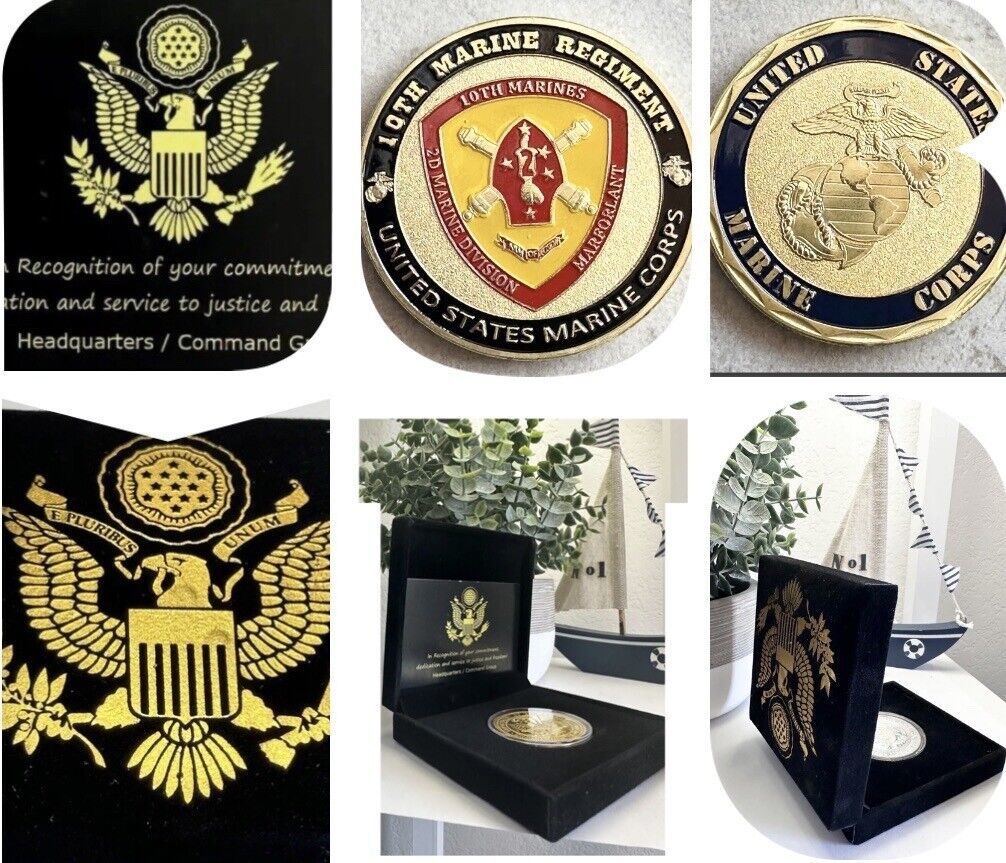 US MARINE CORPS - 10th MARINE REGIMENT Challenge Coin USMC - Current ...