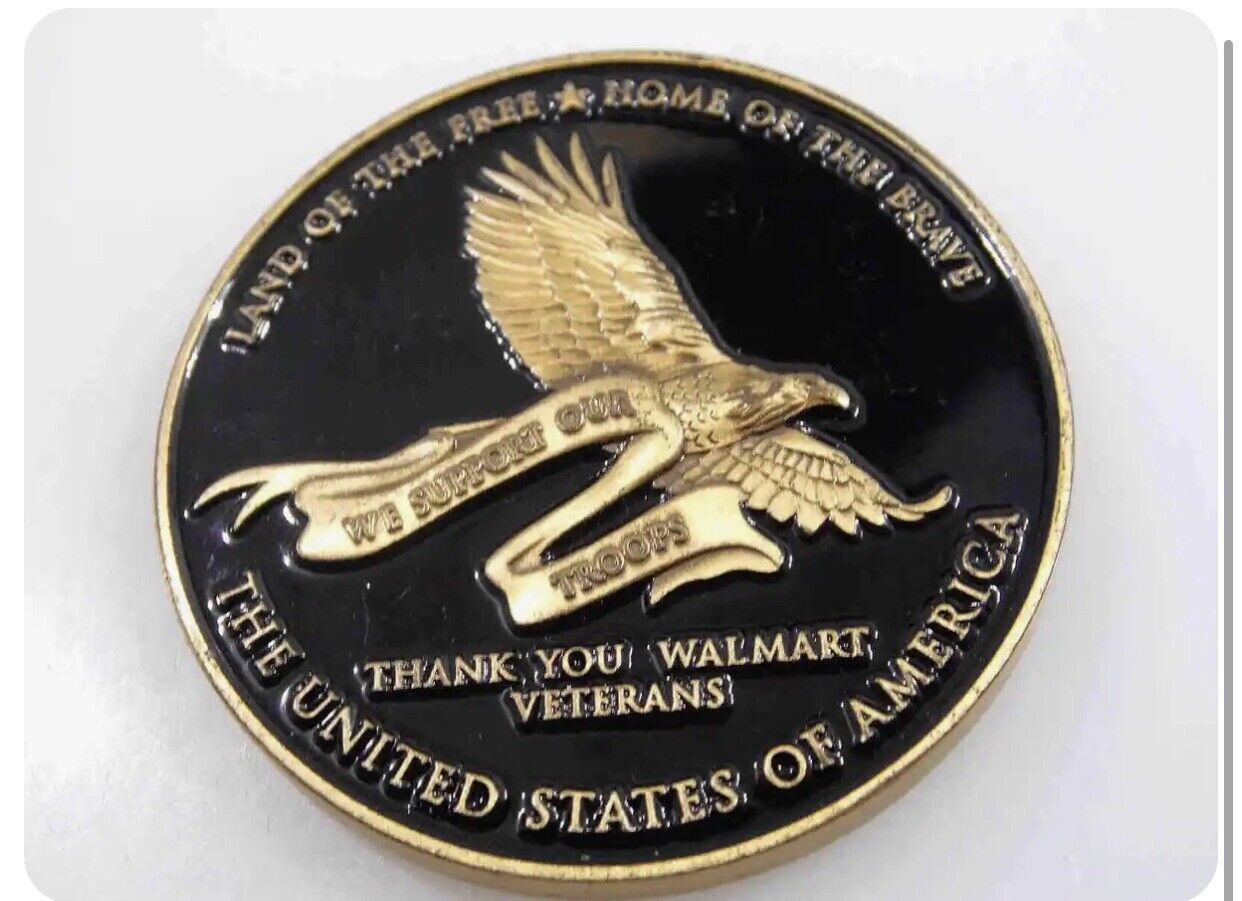 Rare UNITED STATES LAND OF THE FREE HOME OF THE BRAVE CHALLENGE COIN ...