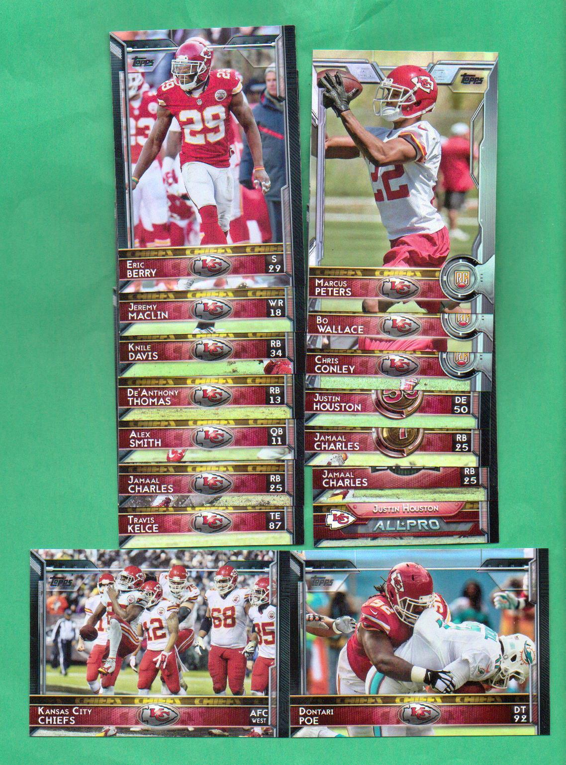 2015 Topps Kansas City Chiefs Football Set - Trading Card Sets