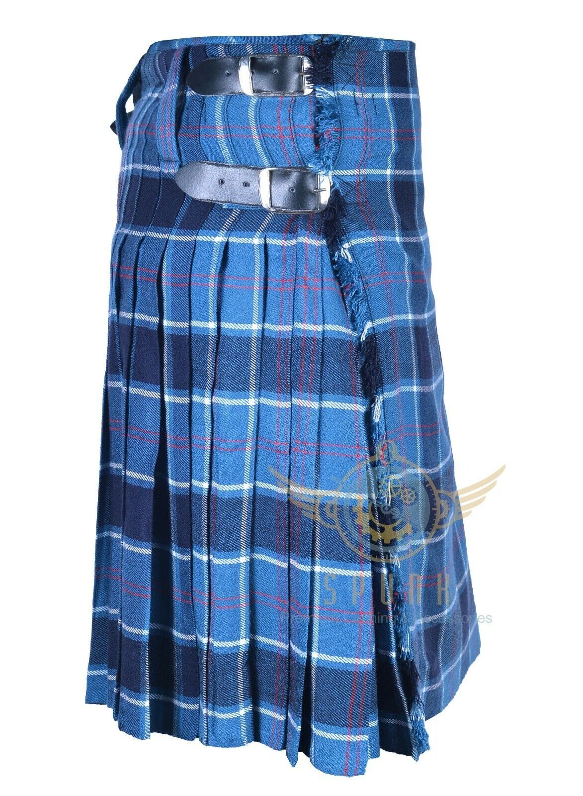Men's Scottish Traditional US Navy 8 yard Kilt Tartan Kilts With Accessories - Scotland