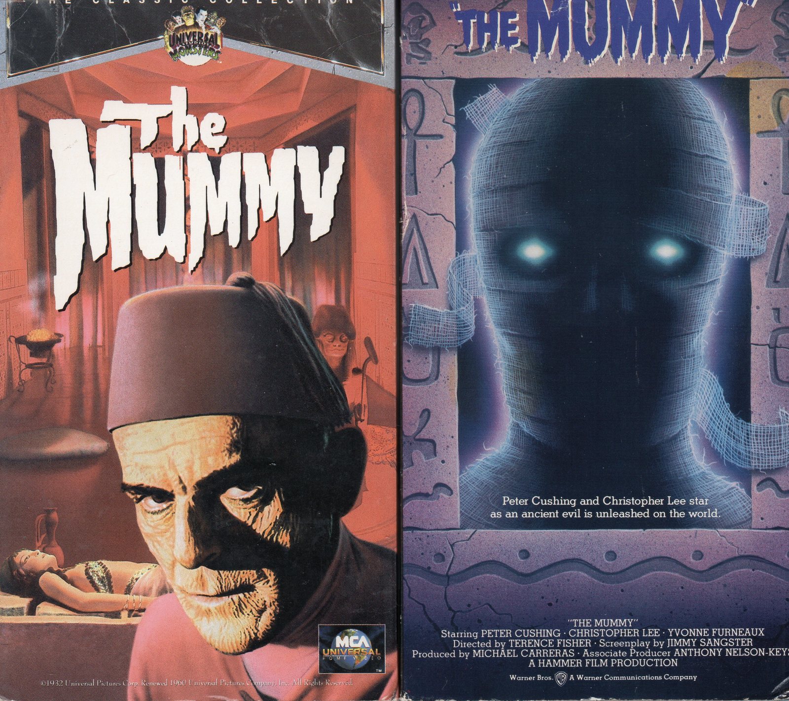 MUMMY lot (vhs) 3 versions, Classic, Hammer & Universal remakes - VHS Tapes