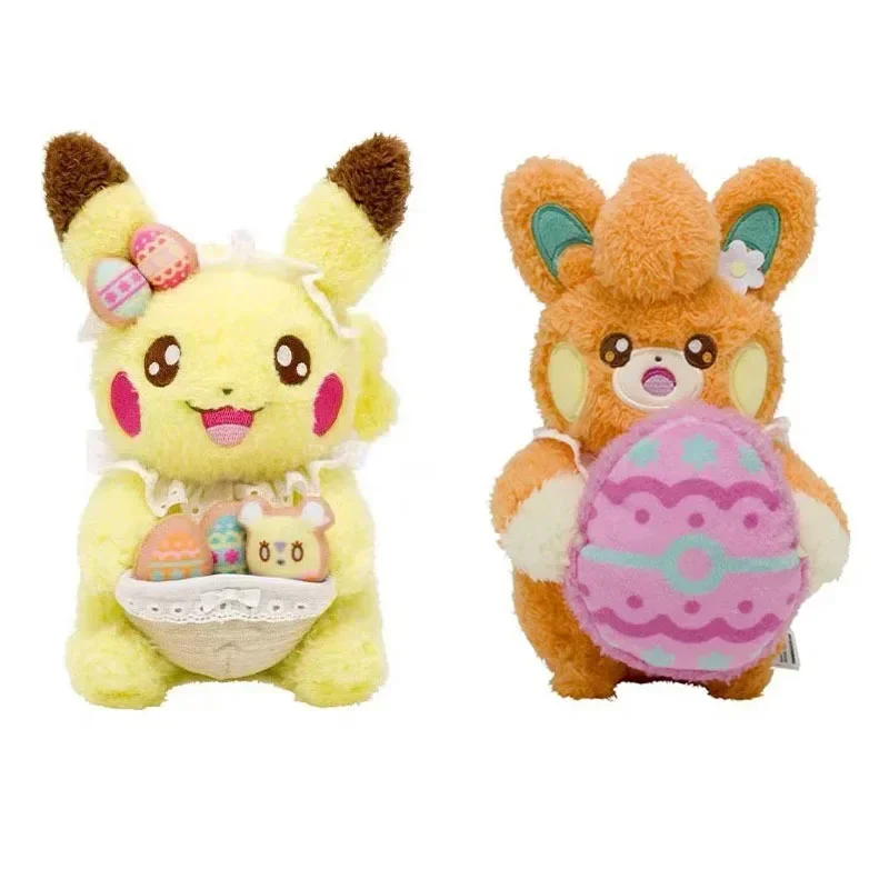 Pokemon Kawaii Scorbunny Pawmi Plush Stuffed Cartoon Cute Pikachu ...