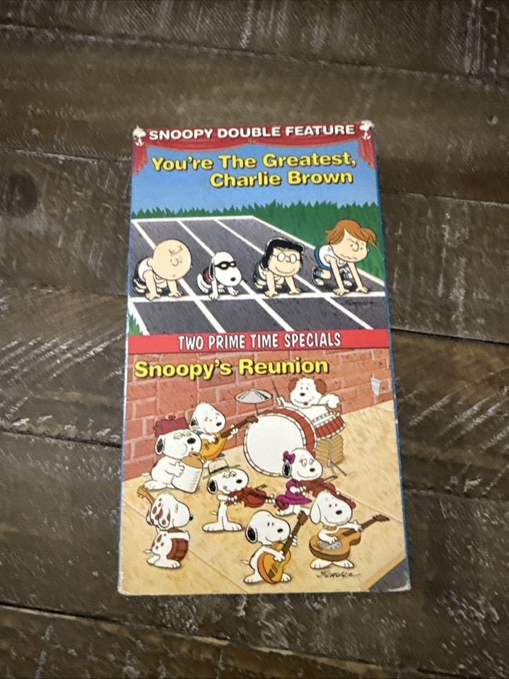 Snoopy Double Feature You’re The Greatest/Snoopy Reunion VHS - VHS Tapes