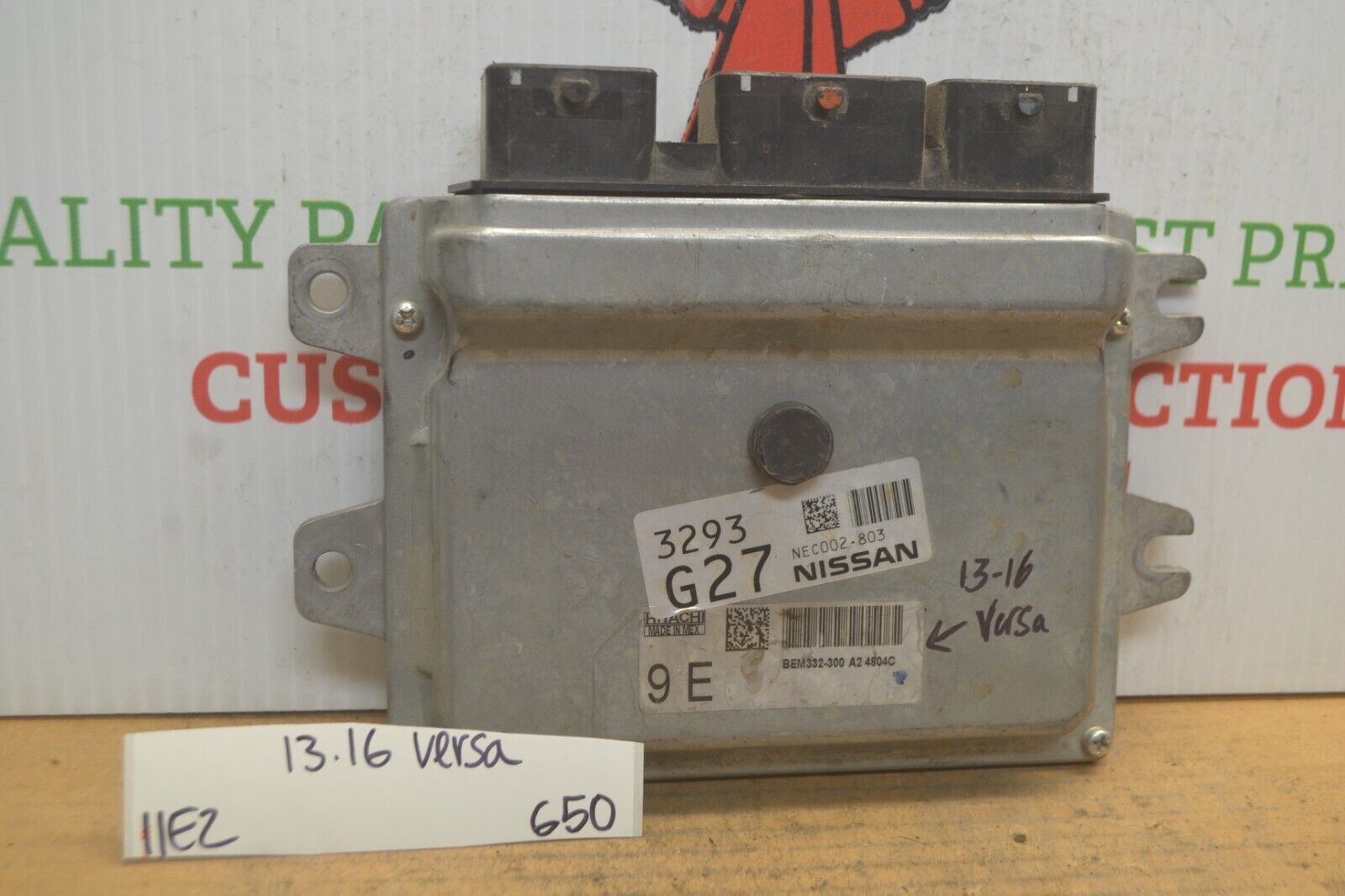 BEM332300A2 Nissan Versa 2013-2016 Engine Control Unit ECU Module 650 ...