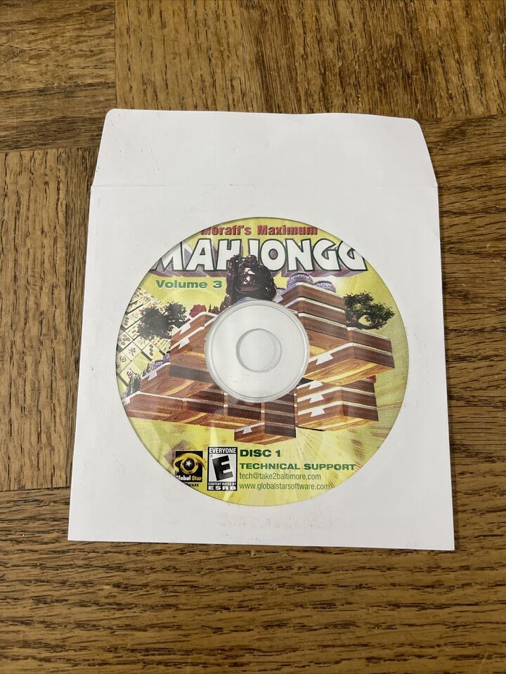 Mahjongg Disc 1 PC Game - Video Games
