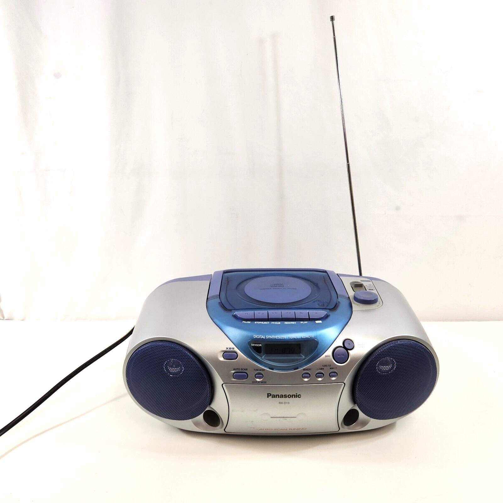 Panasonic RX-D13 CD Player AM/FM Radio Cassette Tape Deck Portable ...