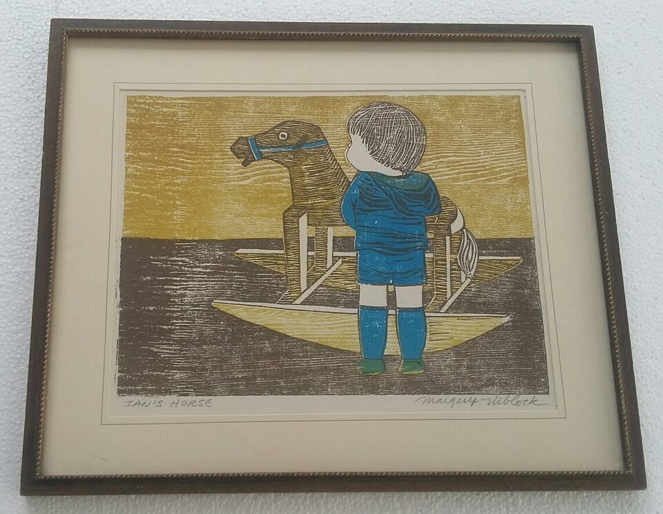 Hand Signed Margery Niblock - Ian's Horse - Art Cartoon Children Humor ...