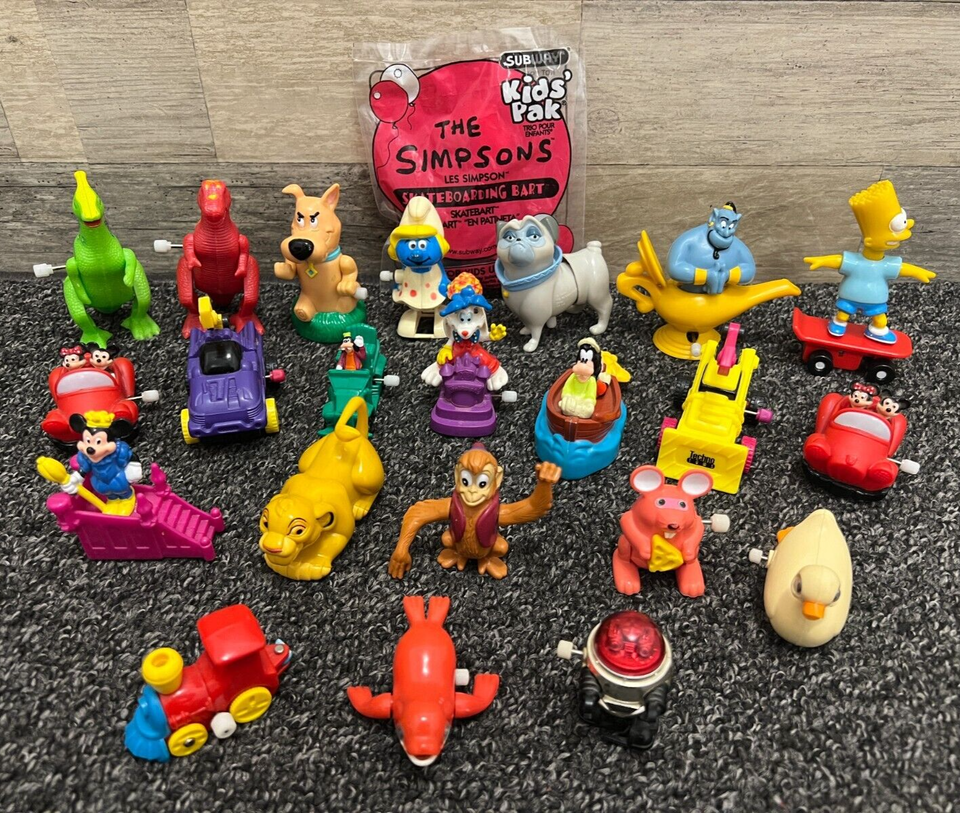 Vintage Wind-Up Toys - Lot of 23 - Disney Simpsons Smurfs Scooby Doo ...